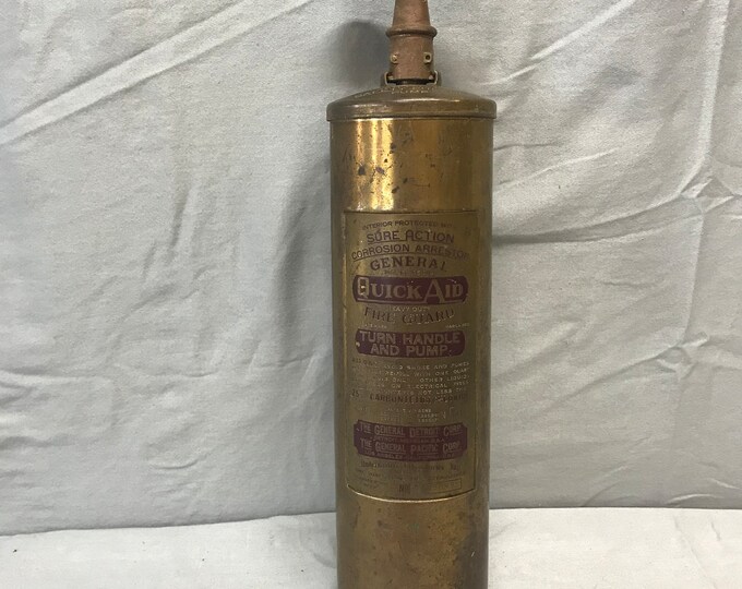 Vintage Quick Aid Fire Guard Hand Pump Fire Extinguisher. - Etsy