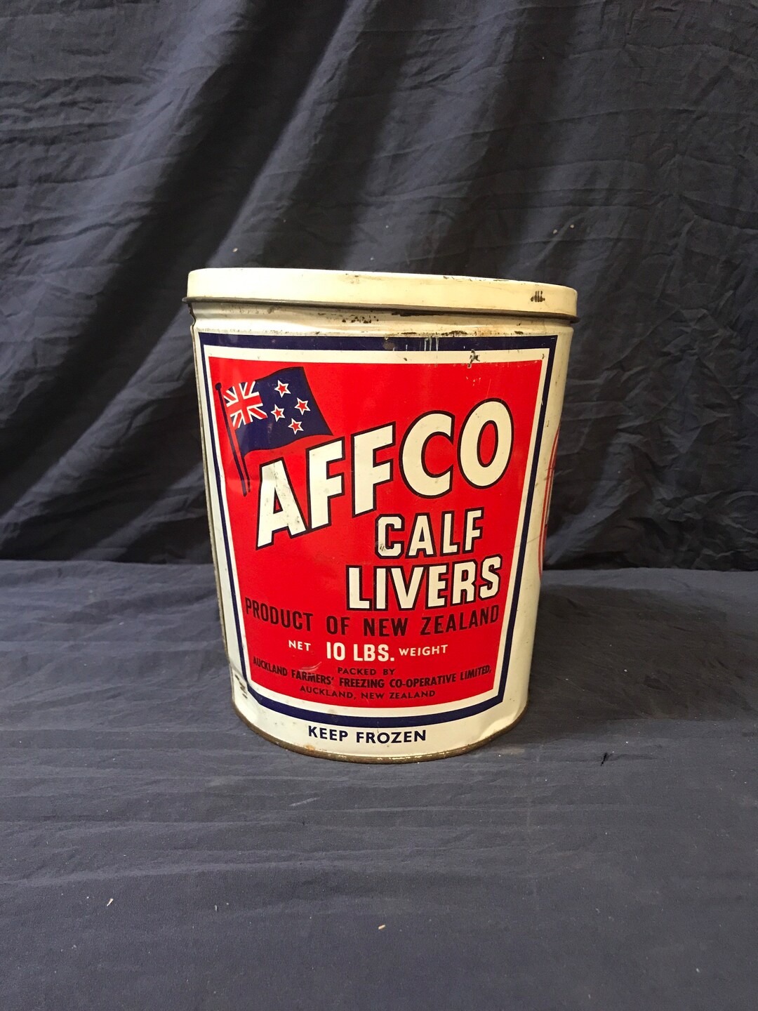 Vintage Affco Calf Livers Tin of New Zealand. Agricultural - Etsy