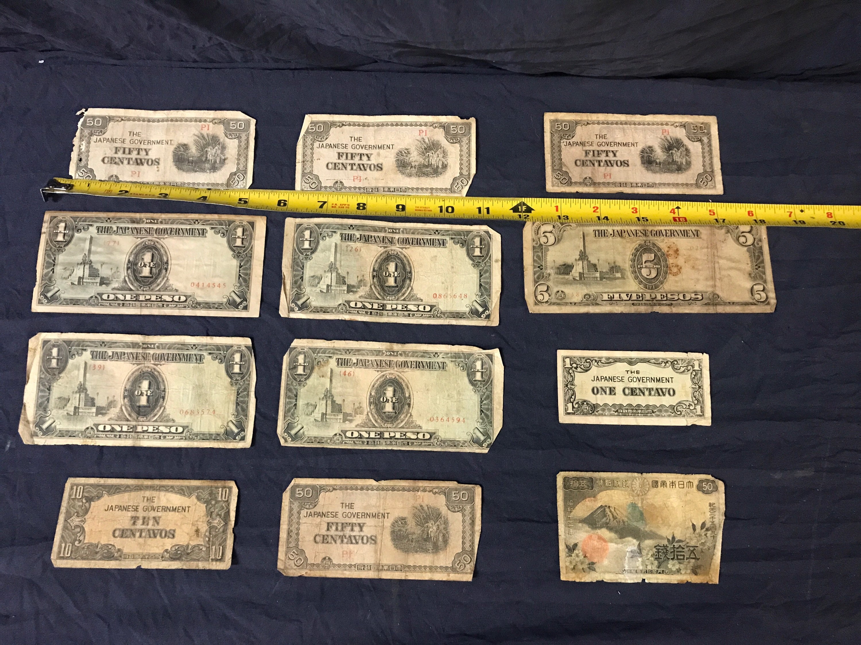World War II Era Japanese Paper Money. Vintage Paper Money. - Etsy