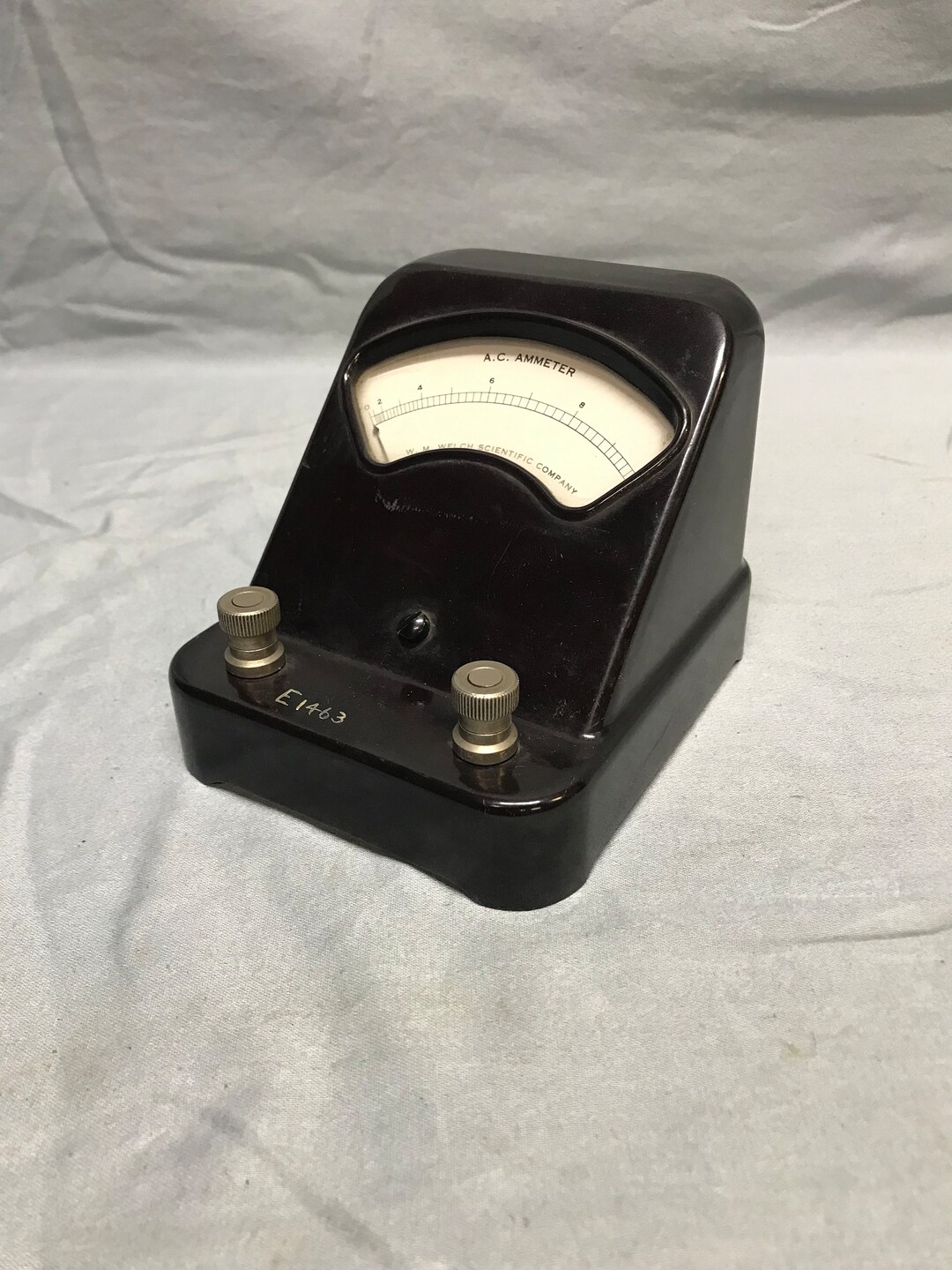 Vintage Desktop AC Ammeter, Ammeter Meter, Bench Top AC Ammeter ...