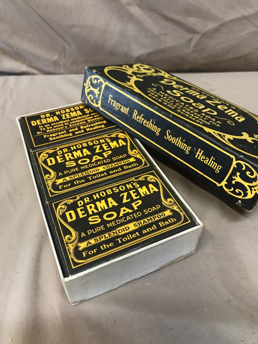 Vintage Early Century New Old Stock Dr. Hobsons Derma Zema Soap ...