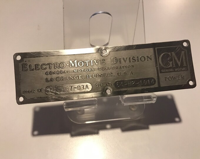 Vintage General Motors Electro-motive Division 16-567 Diesel Engine ...