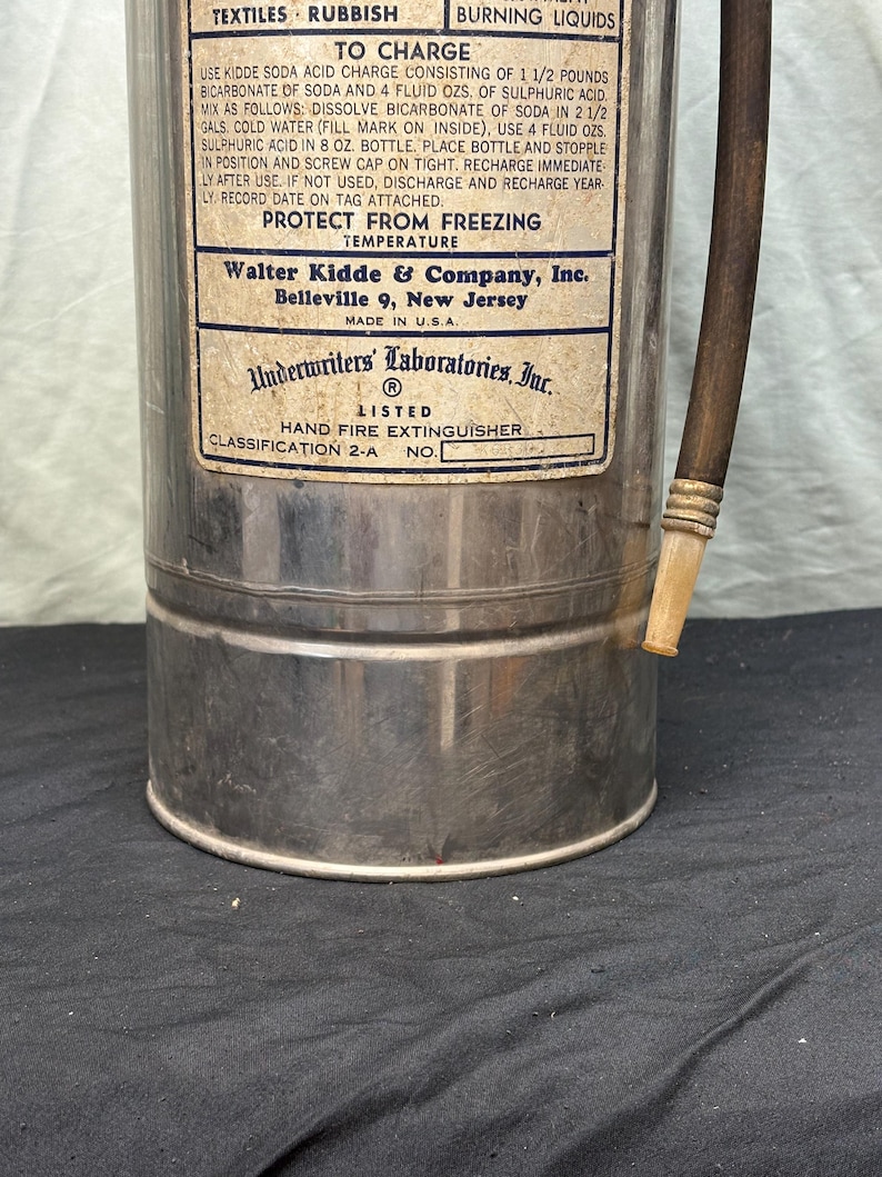 Vintage 1970’s Kidde Stainless Steel Fire Extinguisher. - Etsy