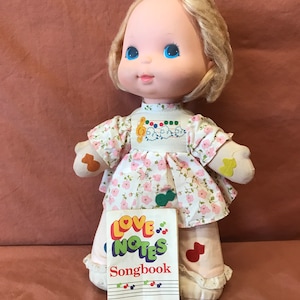 Vintage Circa 1970s Love Notes Doll With Original Songbook by Mattel ...