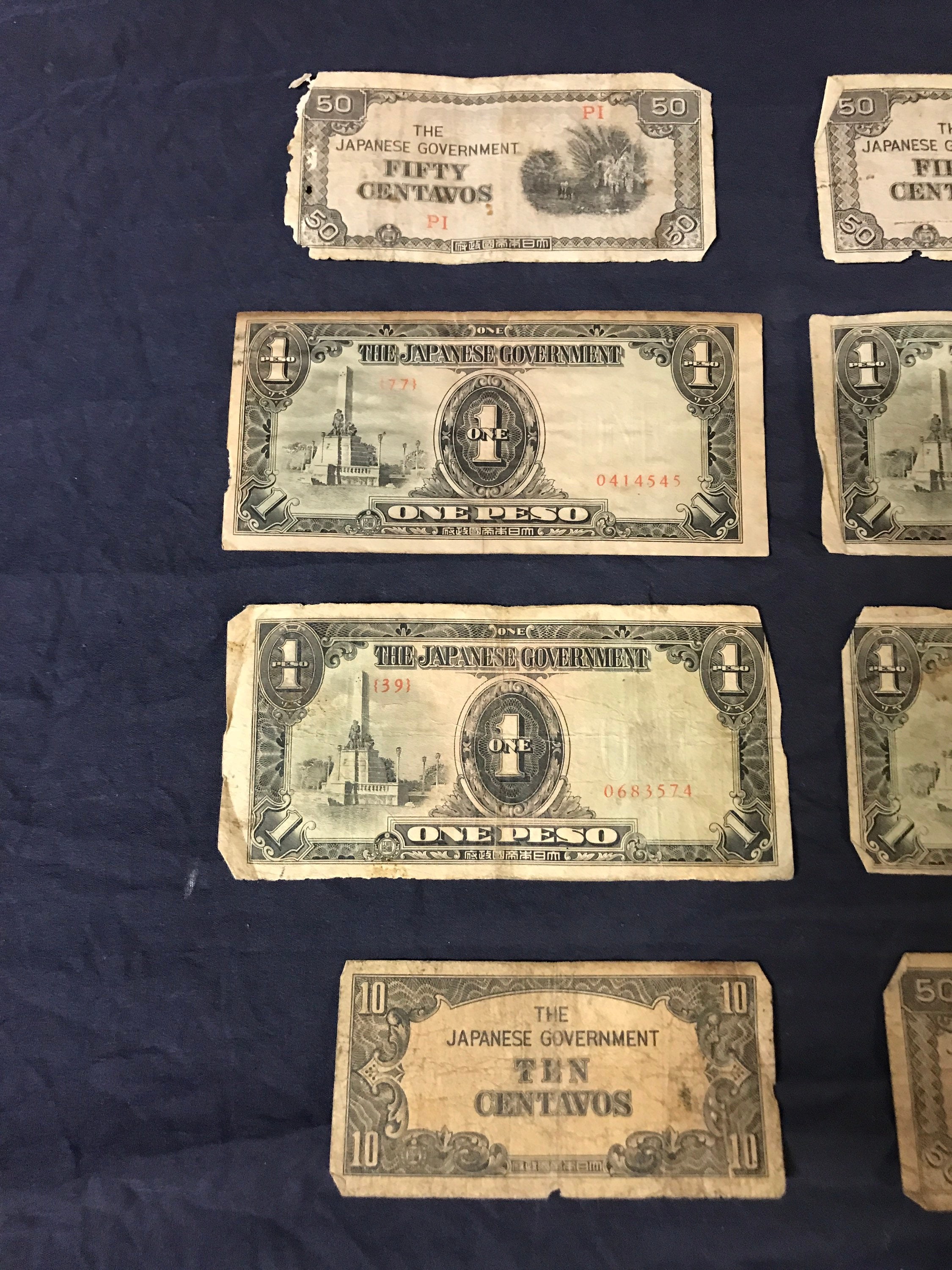 World War II Era Japanese Paper Money. Vintage Paper Money. - Etsy