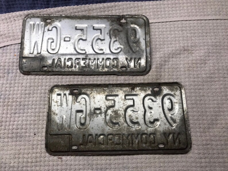 Vintage 1970s Commercial New York State License Plates. - Etsy