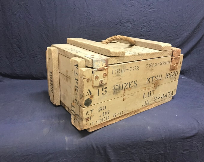 Circa 1961 US Military Wooden Detonator Fuze Crate. Explosives Crate. - Etsy