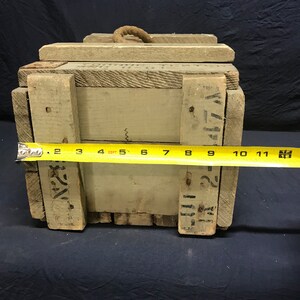 Circa 1961 US Military Wooden Detonator Fuze Crate. Explosives Crate ...