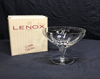 Lenox Ovations Tides Bowl, Hand Cut Full Lead Crystal, Oval Candy ...