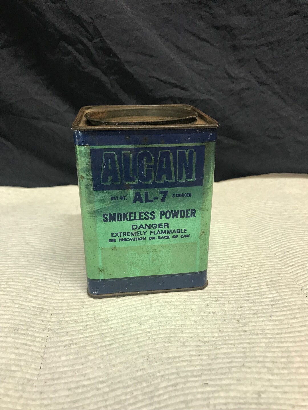 Vintage Alcan AL-7 Smokeless Powder Tin: Mancave Decor (EMPTY) - Etsy