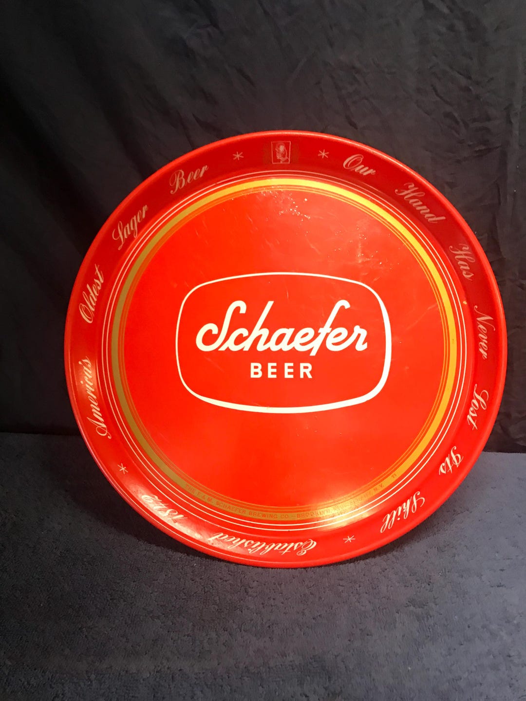 Vintage Schaefer Brewing Company Beer Tray. Vintage Beer Tray. Vintage ...