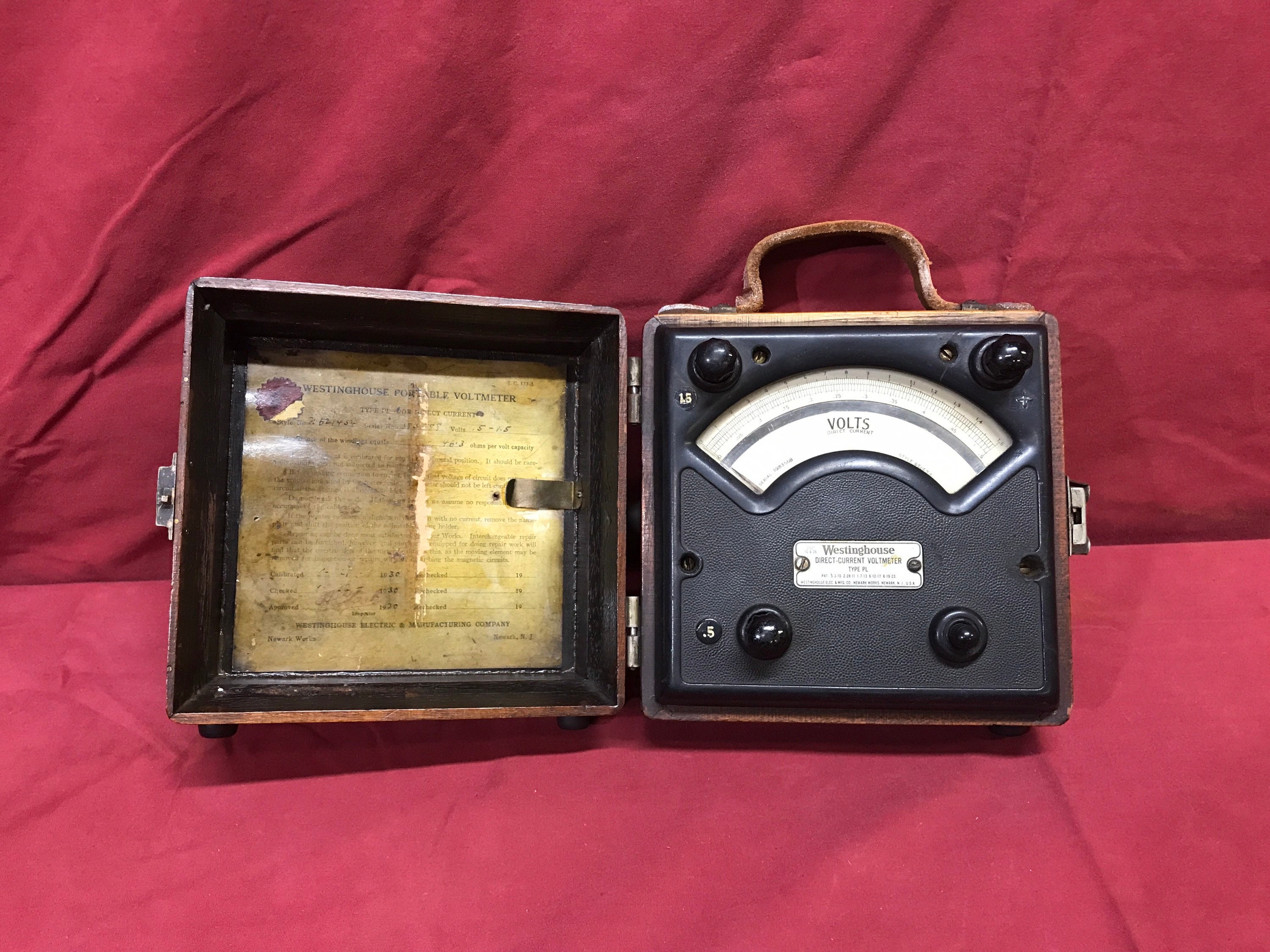 Antique Westinghouse Direct Current Voltmeter. - Etsy