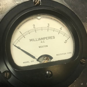 Vintage Weston Instruments AC Milliamperes Meter. - Etsy