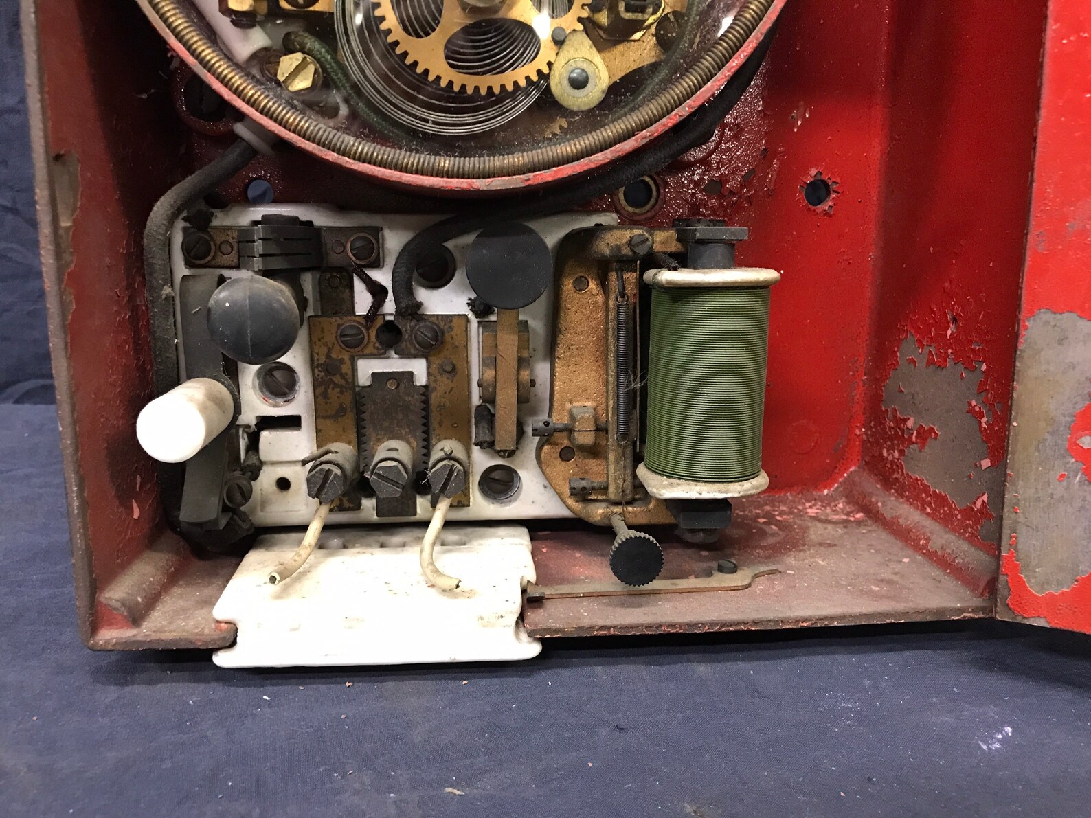 Vintage Cast Iron Fire Pull Station Alarm Box Mechanism. | Etsy