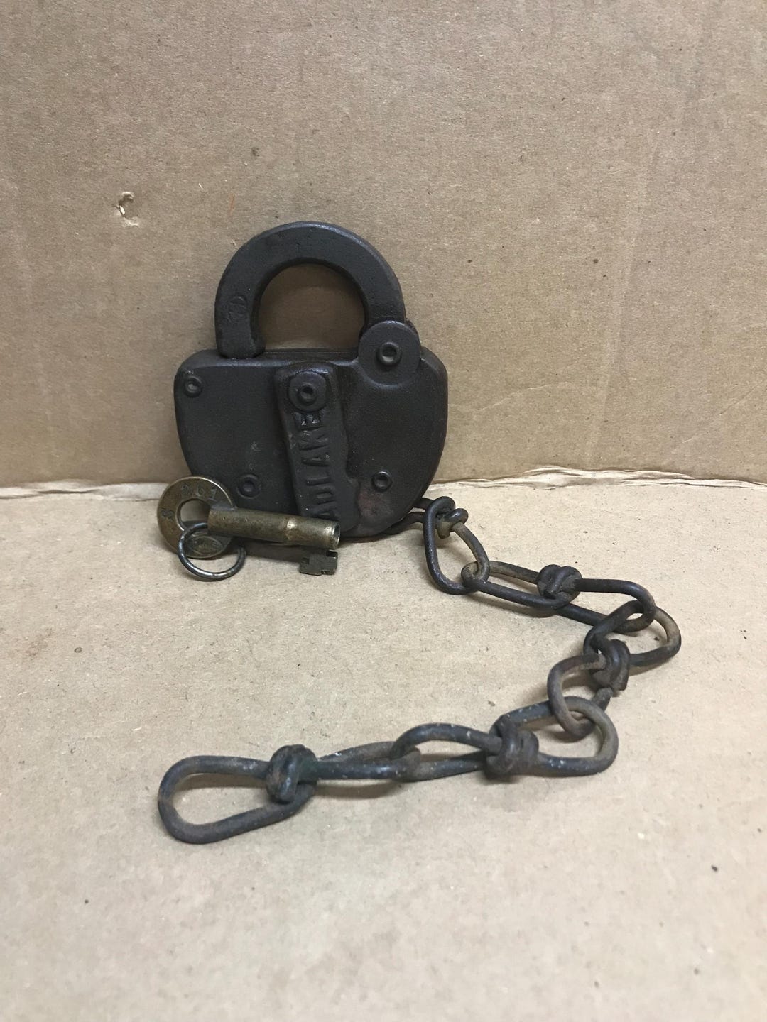 Vintage Adlake Lock and Key for New York Central Railroad Pat Date Mar ...