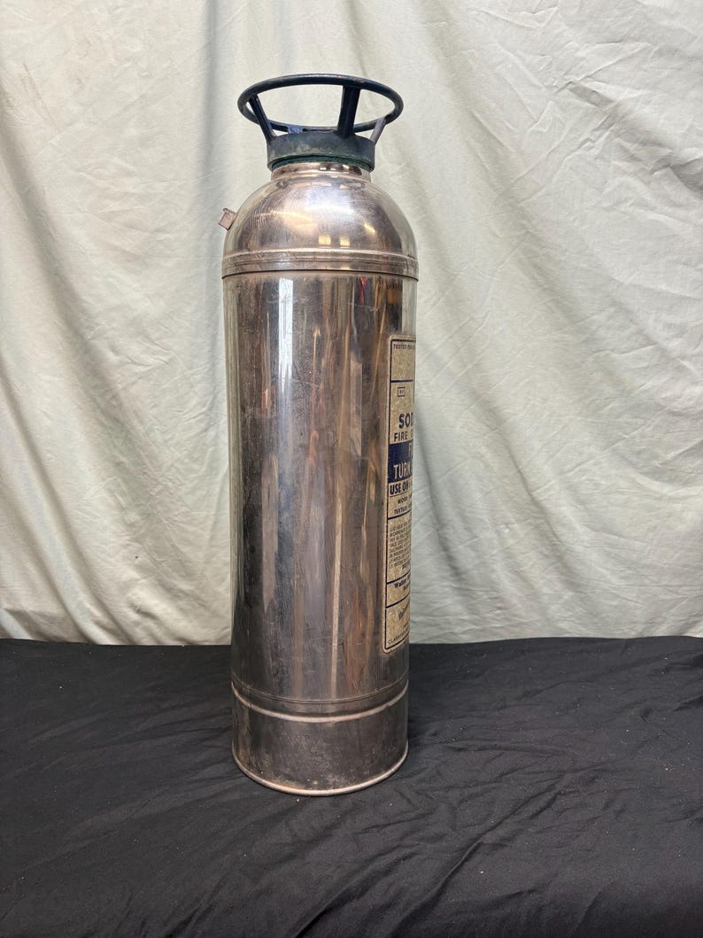 Vintage 1970’s Kidde Stainless Steel Fire Extinguisher. - Etsy