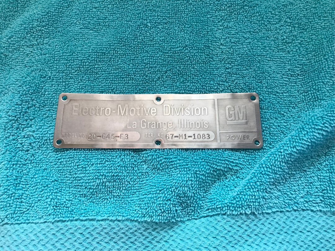 Vintage General Motors Electro-motive Corp 20-645-E3 Diesel Engine ...