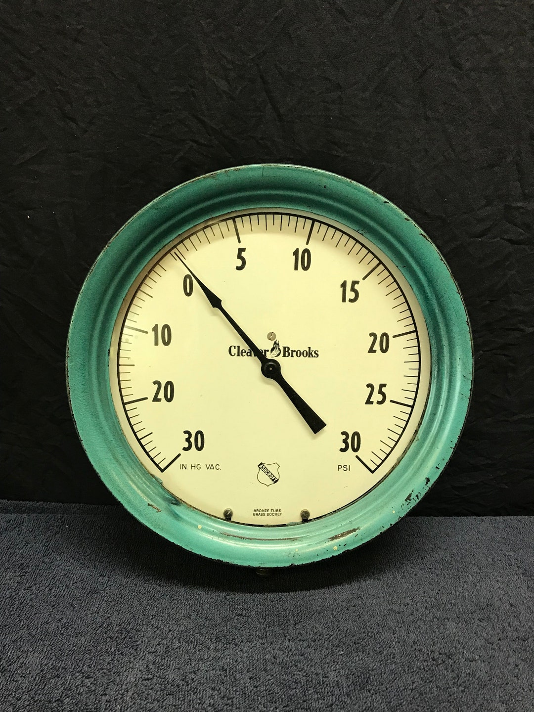 VERY LARGE Vintage Cleaver Brooks Pressure Gauge, Unique Gauge ...