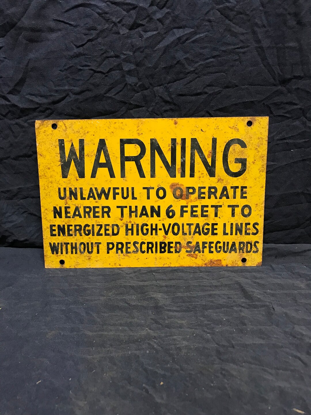 Older Warning Sign. Power Company Sign. Keep Out Warning Sign. High ...