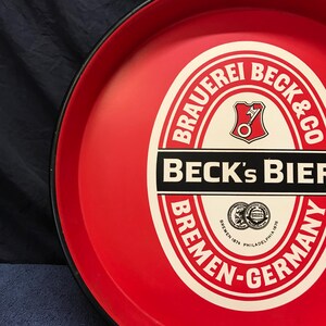 Vintage Becks Beer Tray. Vintage Breweriana. Beer Advertising. Becks ...