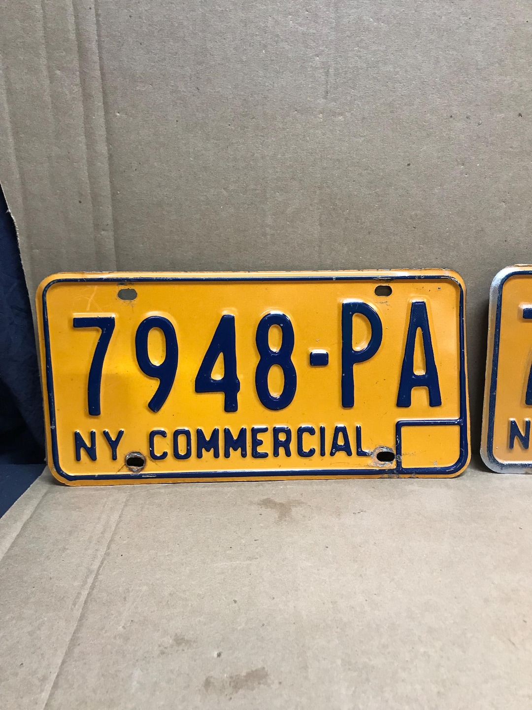 Pair of Vintage 1970s New York State Commercial License Plates. - Etsy