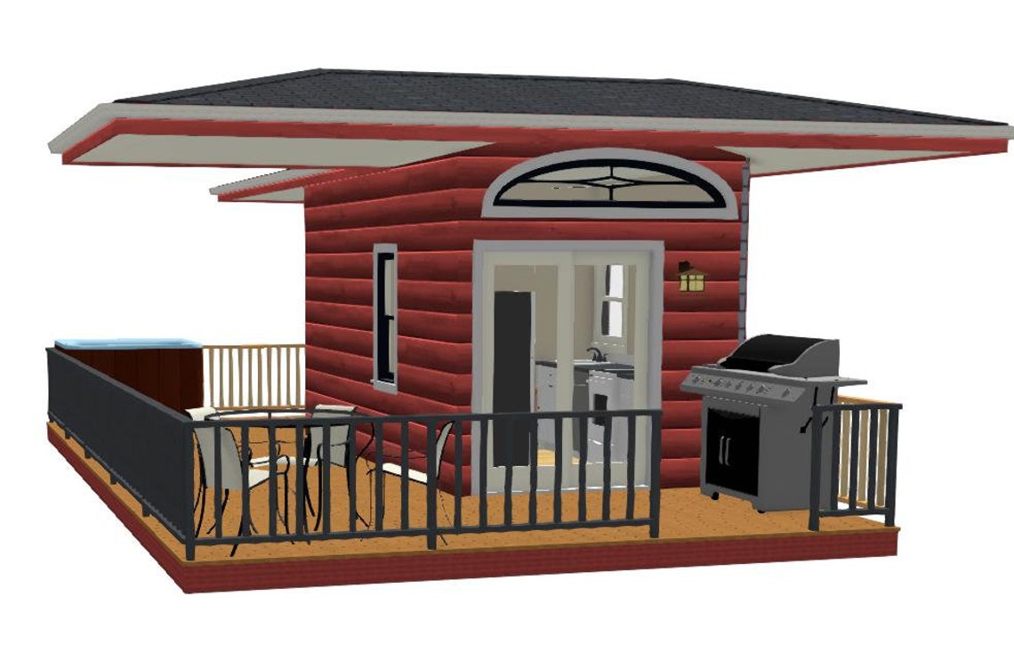 147sqft 8'6x17 Tiny House Floor Plan With Dimensions - Etsy