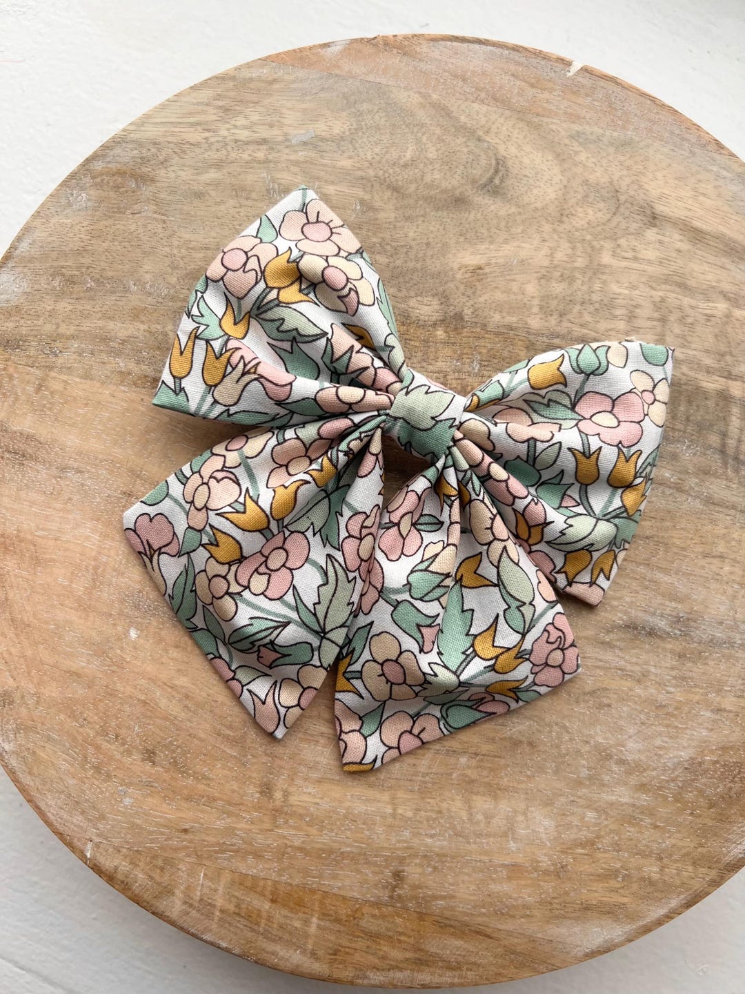 Pink Floral Coquette Hair Bows for Girls - Etsy