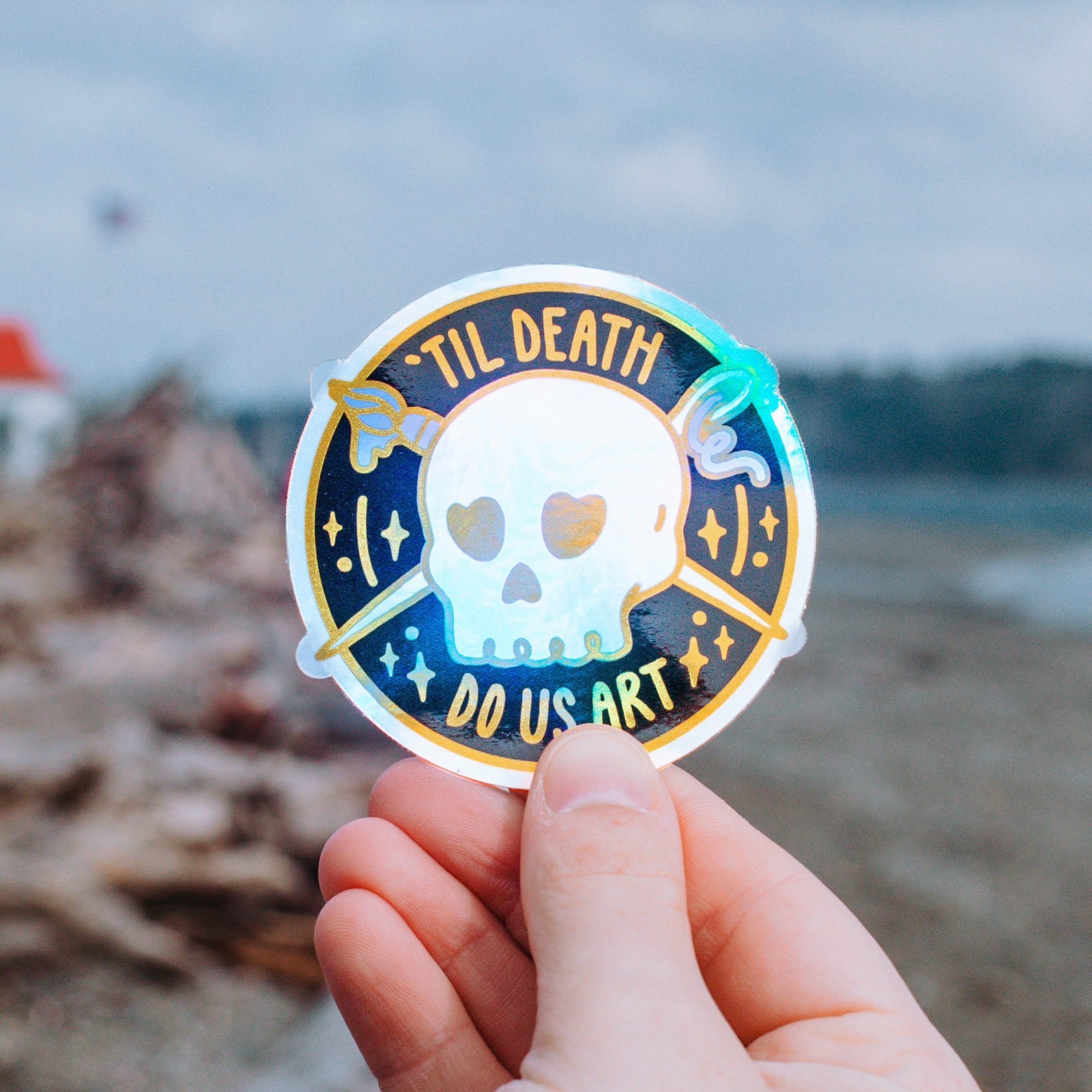 Arts & Crafts Sticker Skull Sticker Art Sticker Creative | Etsy