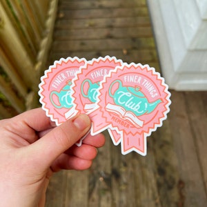 Finer Things Club Sticker - the Office Sticker - Pam Beesly - Dunder ...