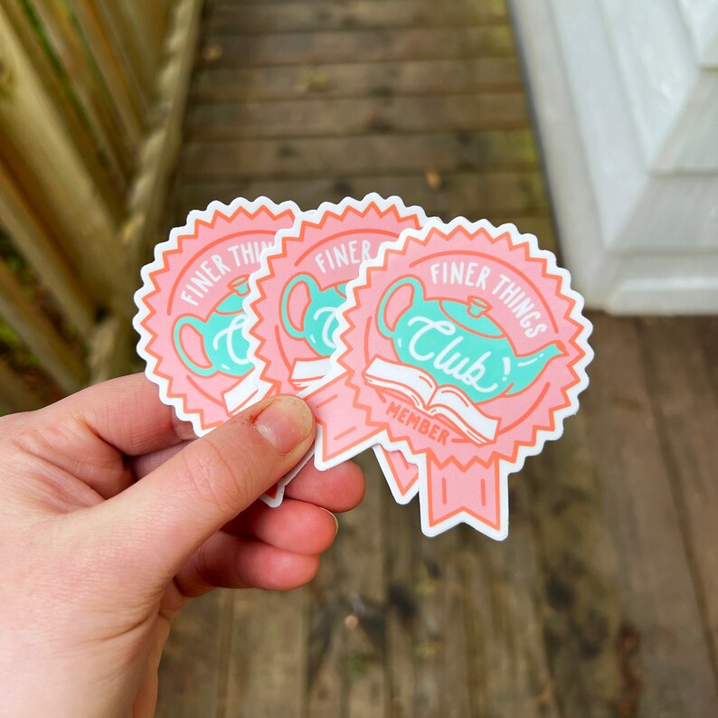 Finer Things Club Sticker the Office Sticker Pam Beesly - Etsy