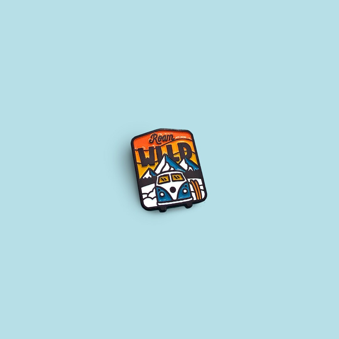 Outdoor Pin Camping Pin Van Life Cute Enamel Pin Roam - Etsy