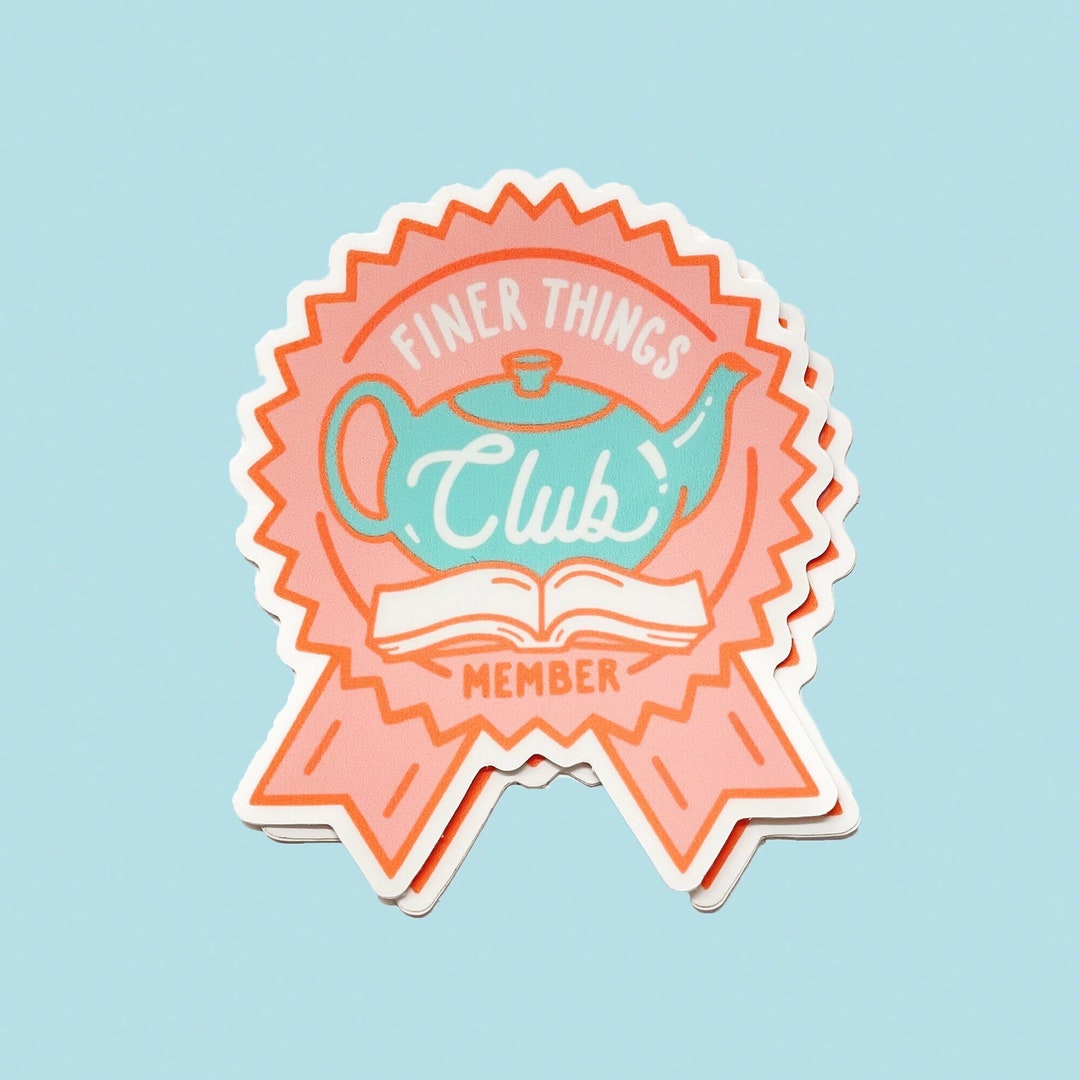 Finer Things Club Sticker - the Office Sticker - Pam Beesly - Dunder ...