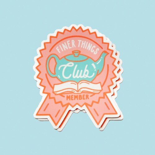 Finer Things Club Sticker the Office Sticker Pam Beesly - Etsy