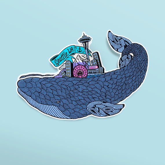 Outdoor Sticker Seattle Sticker Pacific Northwest Sticker | Etsy