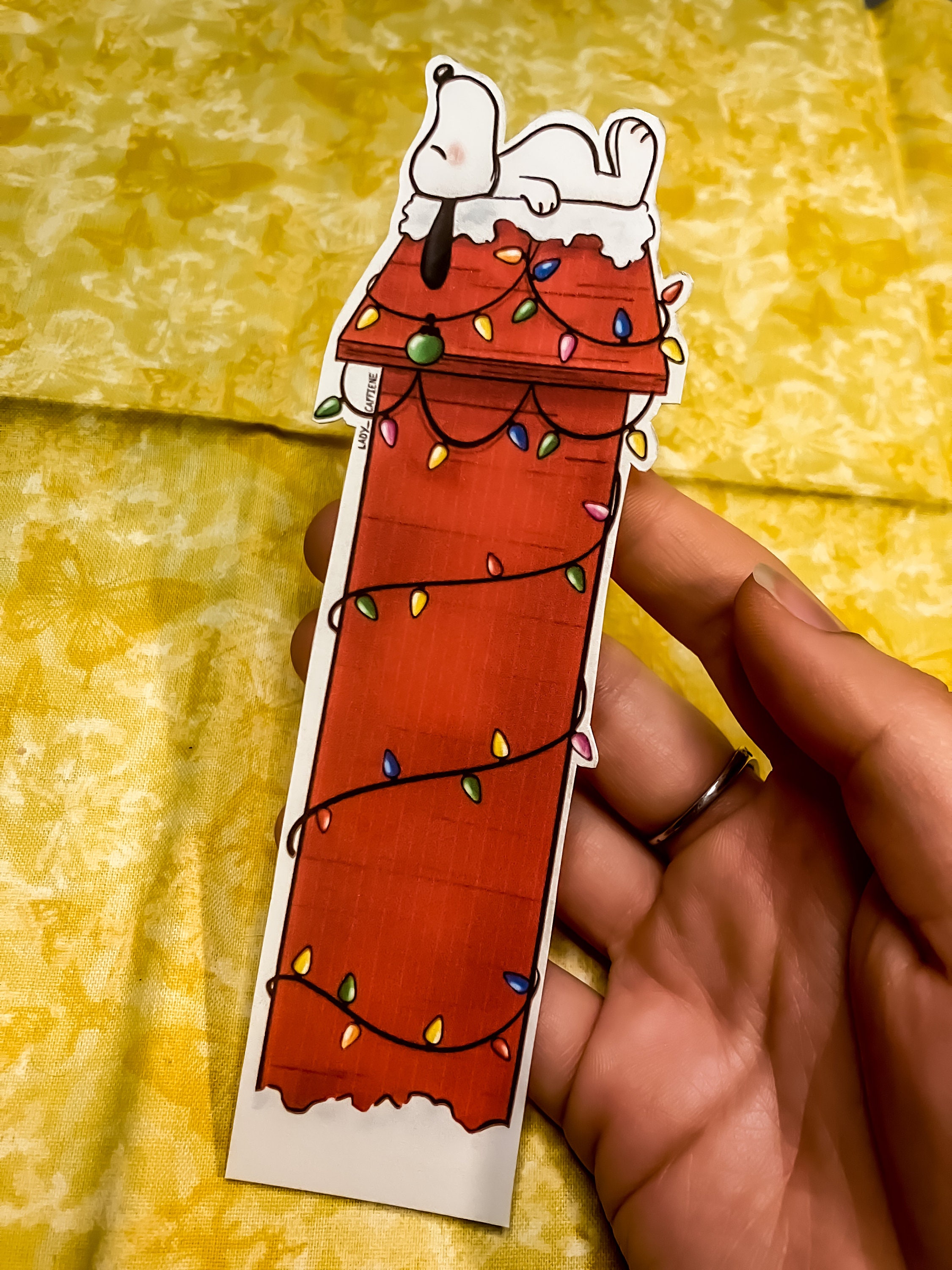 Snoopy Christmas Bookmark - Etsy