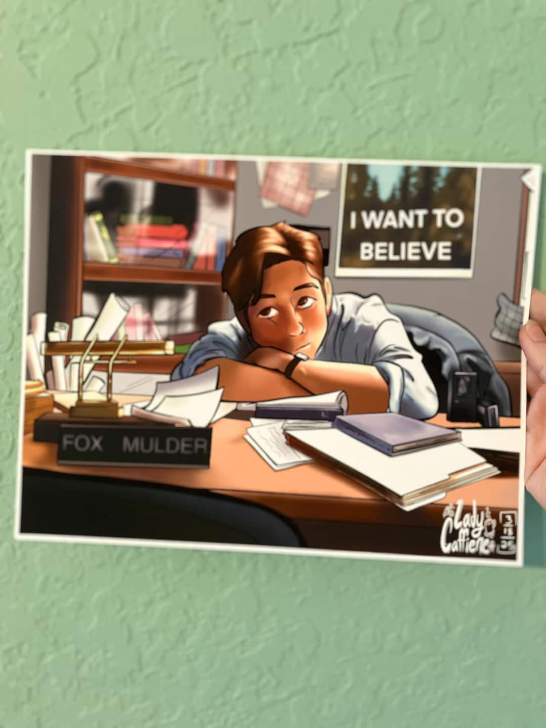 X Files Art Print | Fox Mulder Art | 90s TV - Etsy