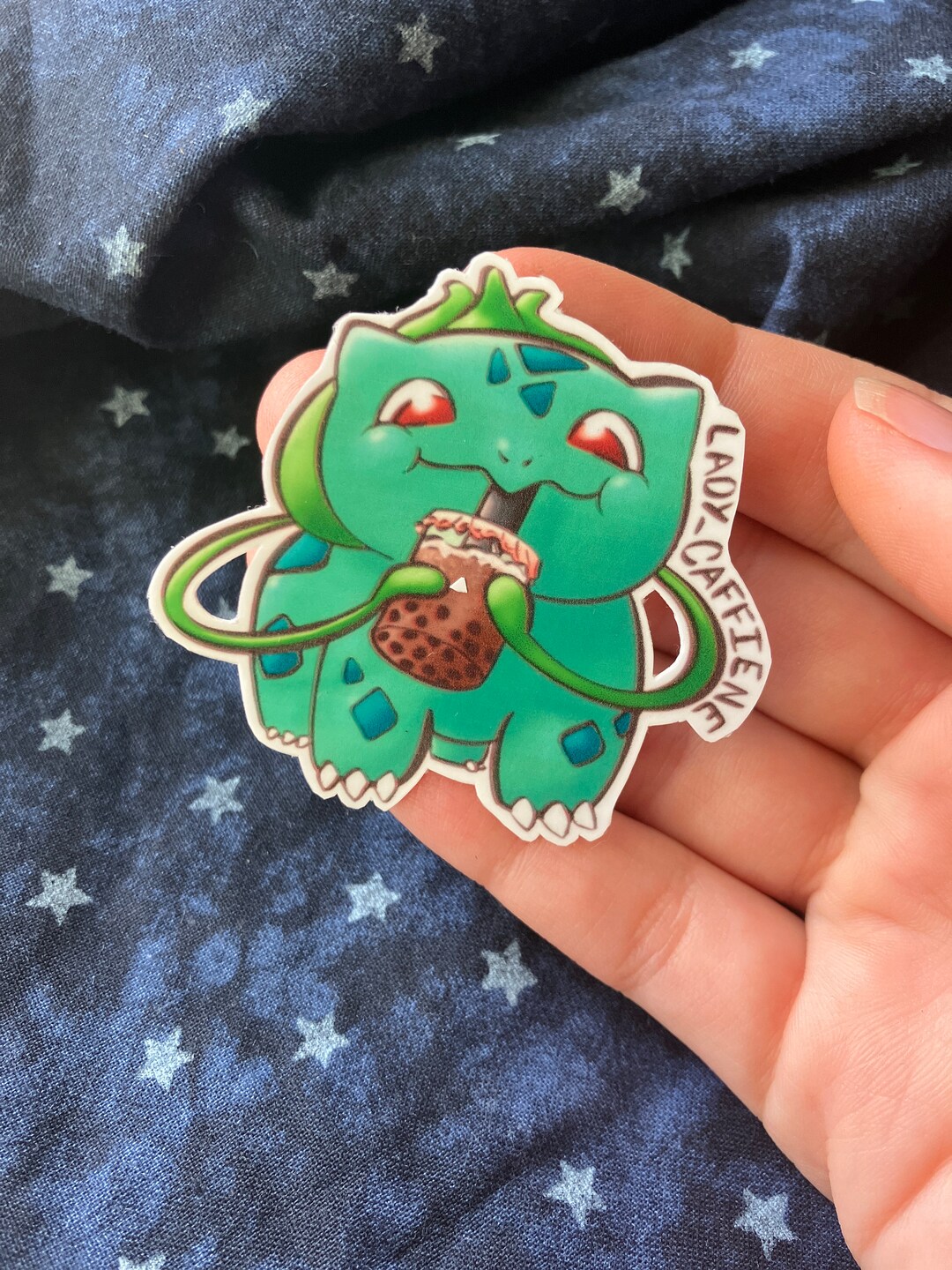 Bobasaur Sticker - Bulbasaur Boba Tea Vinyl Decal - Etsy