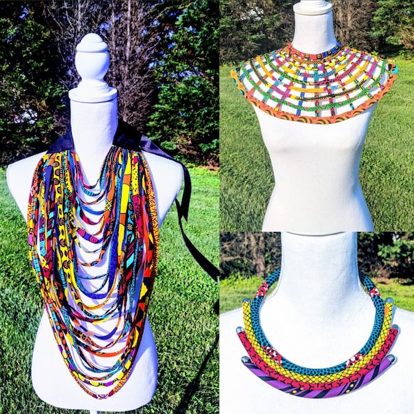 African Bib Necklace - Etsy
