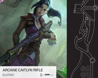 Jinx Arcane Fishbones Cosplay Blueprint and Instruction Guide - Etsy