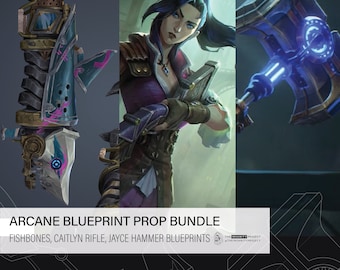 Jinx Arcane Fishbones Cosplay Blueprint and Instruction Guide - Etsy