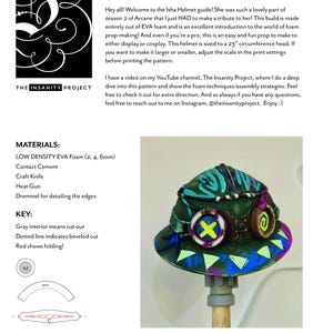 Isha Arcane Helmet Beginner Pattern and Instruction Guide (PDF) - Etsy