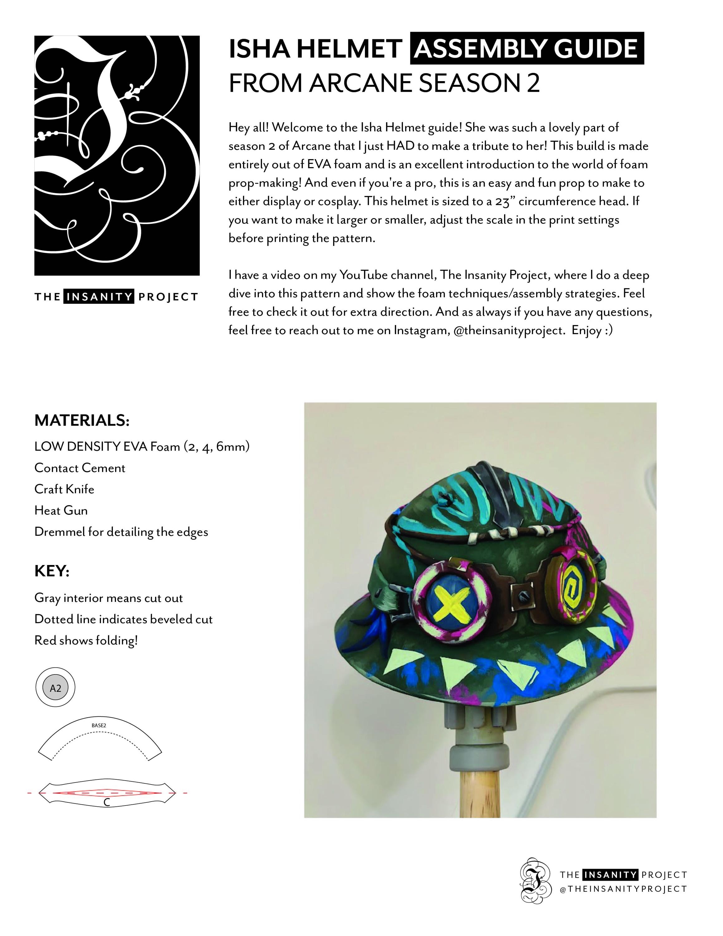 Isha Arcane Helmet Beginner Pattern and Instruction Guide (PDF) - Etsy