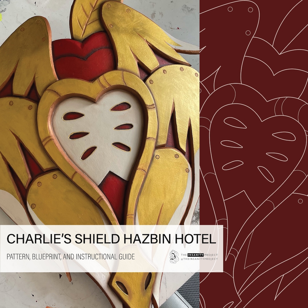Charlie Morningstar Hazbin Hotel Shield Blueprint and Instruction Guide ...