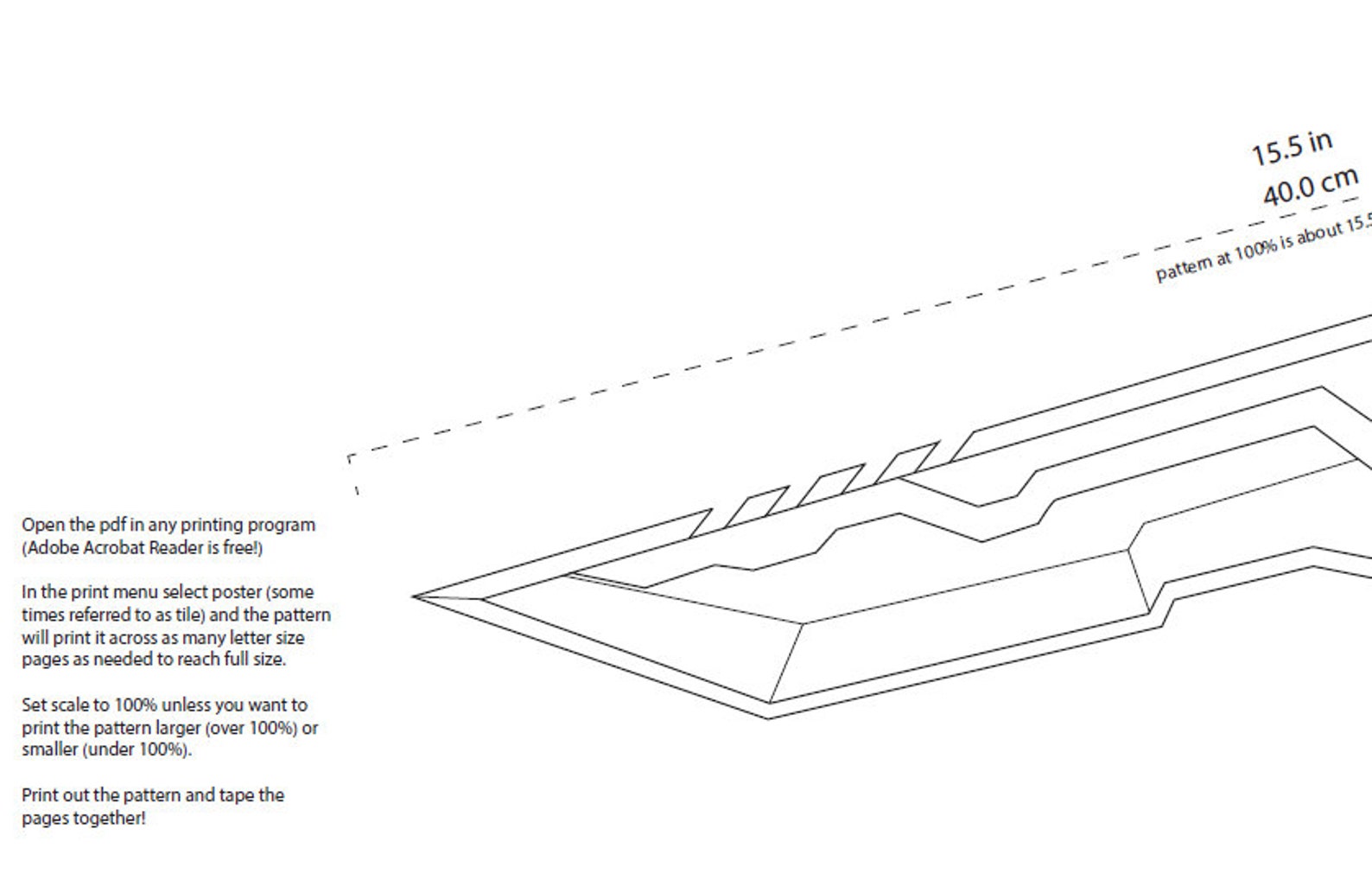 Valorant Glitchpop Knife Blueprint for Foam (PDF) - Etsy