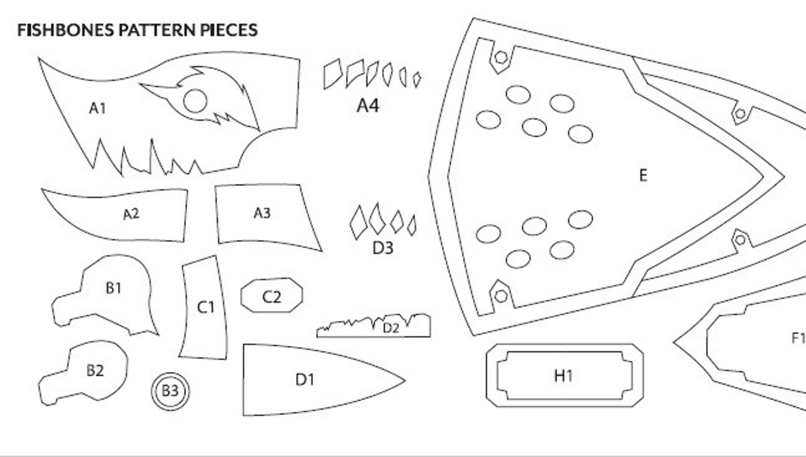 Jinx Arcane Fishbones Cosplay Blueprint and Instruction Guide - Etsy