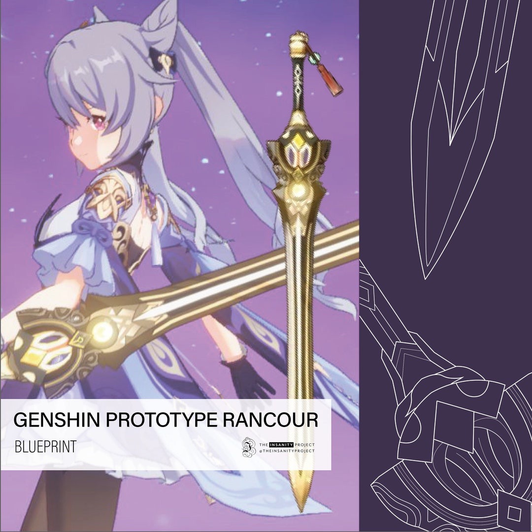 Genshin Impact Prototype Rancour Cosplay Prop Blueprint (PDF) - Etsy