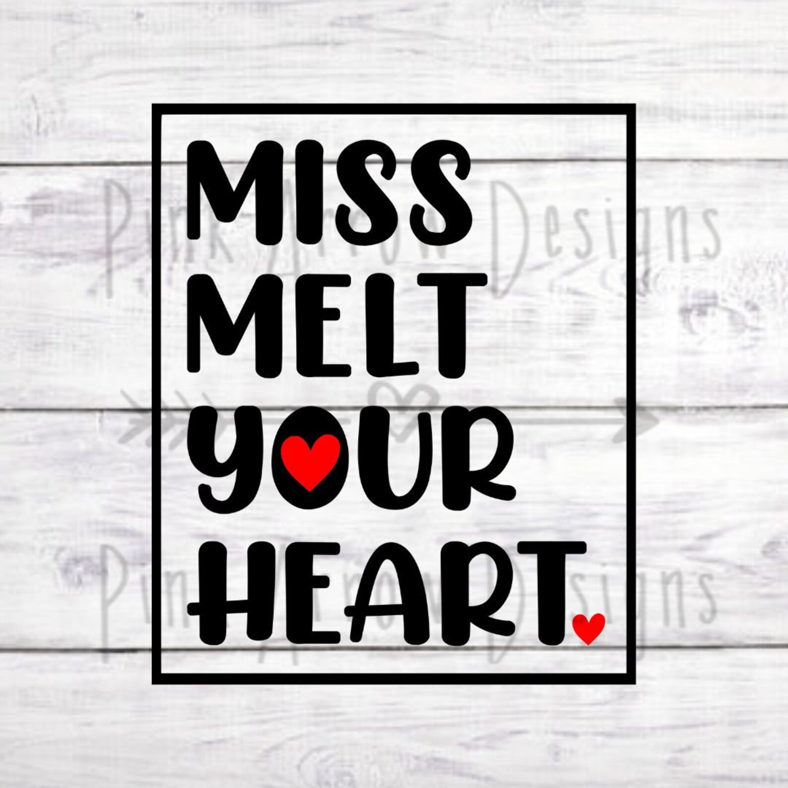 Miss Melt Your Heart SVG Toddler Girl Svg Valentine Svg - Etsy