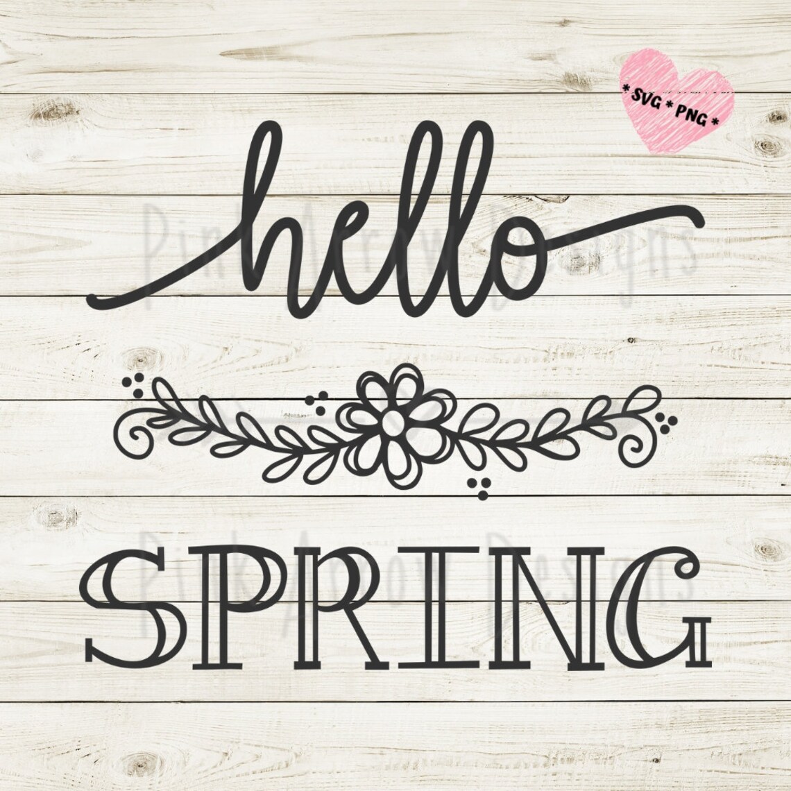 Hello Spring Svg Spring Svg Spring Svg With Flower Hello - Etsy