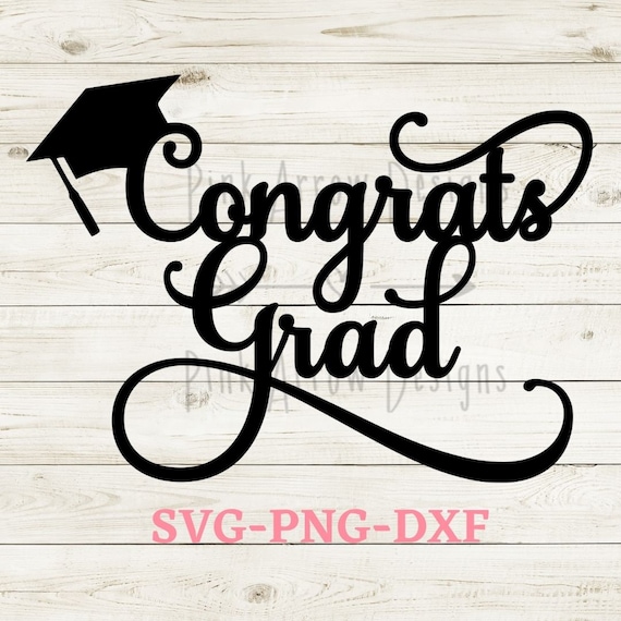 Graduation Cake Topper Svg