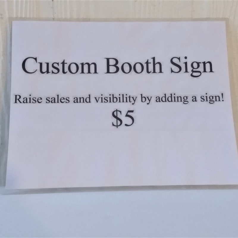 Vendor Signage - Etsy